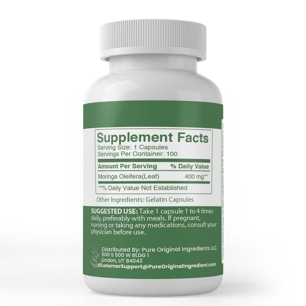 Moringa capsules for daily wellness