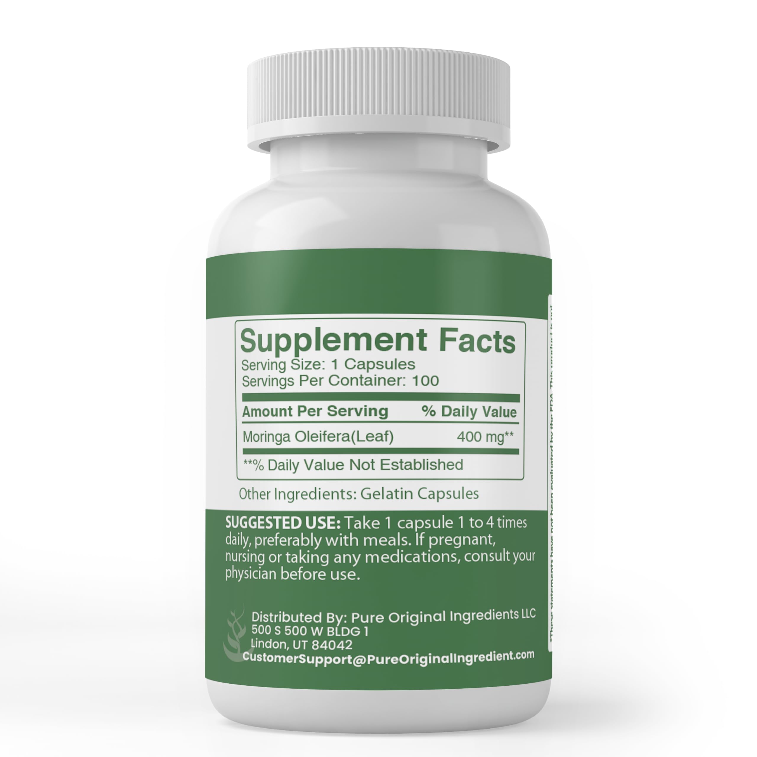 Moringa capsules for daily wellness