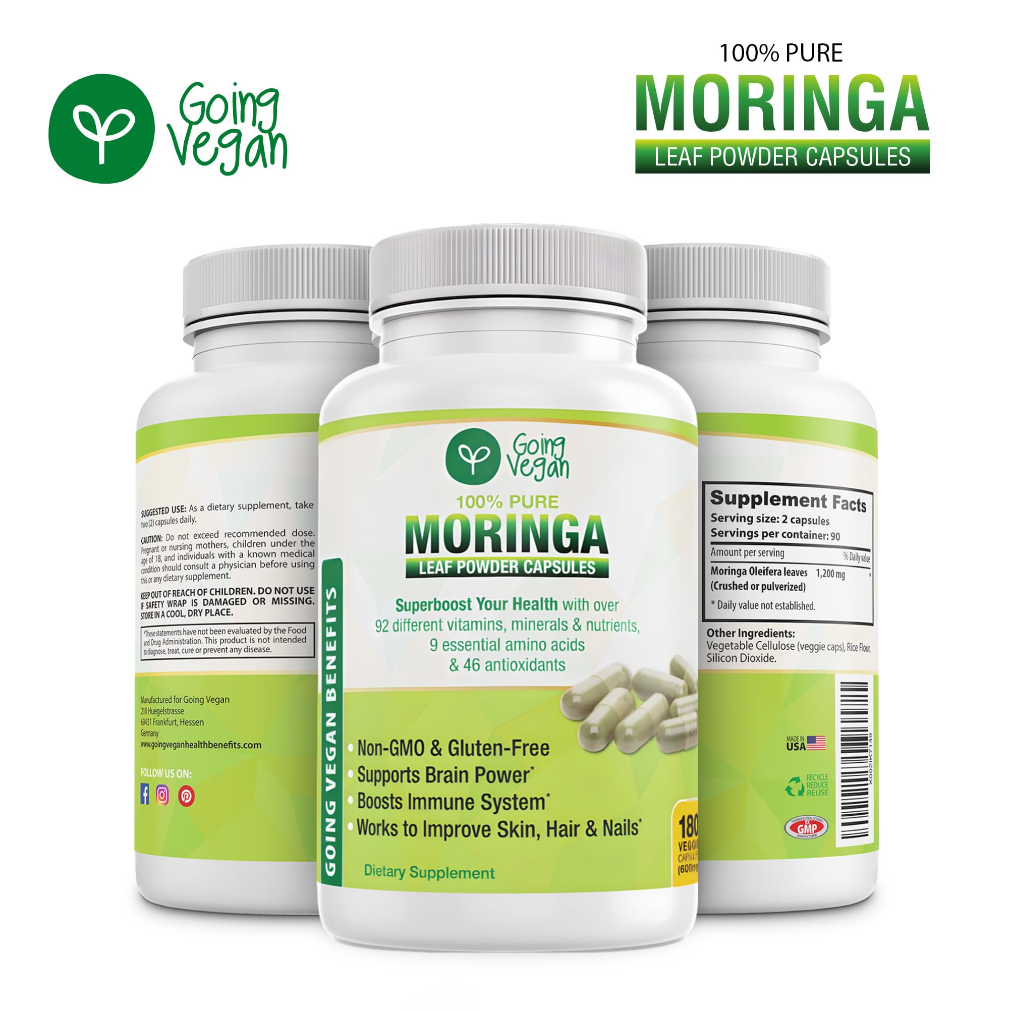 Moringa capsules for daily wellness