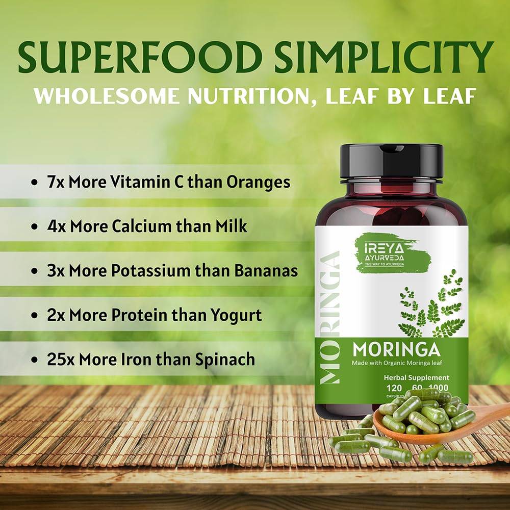 Moringa capsules for healthy lifestyle