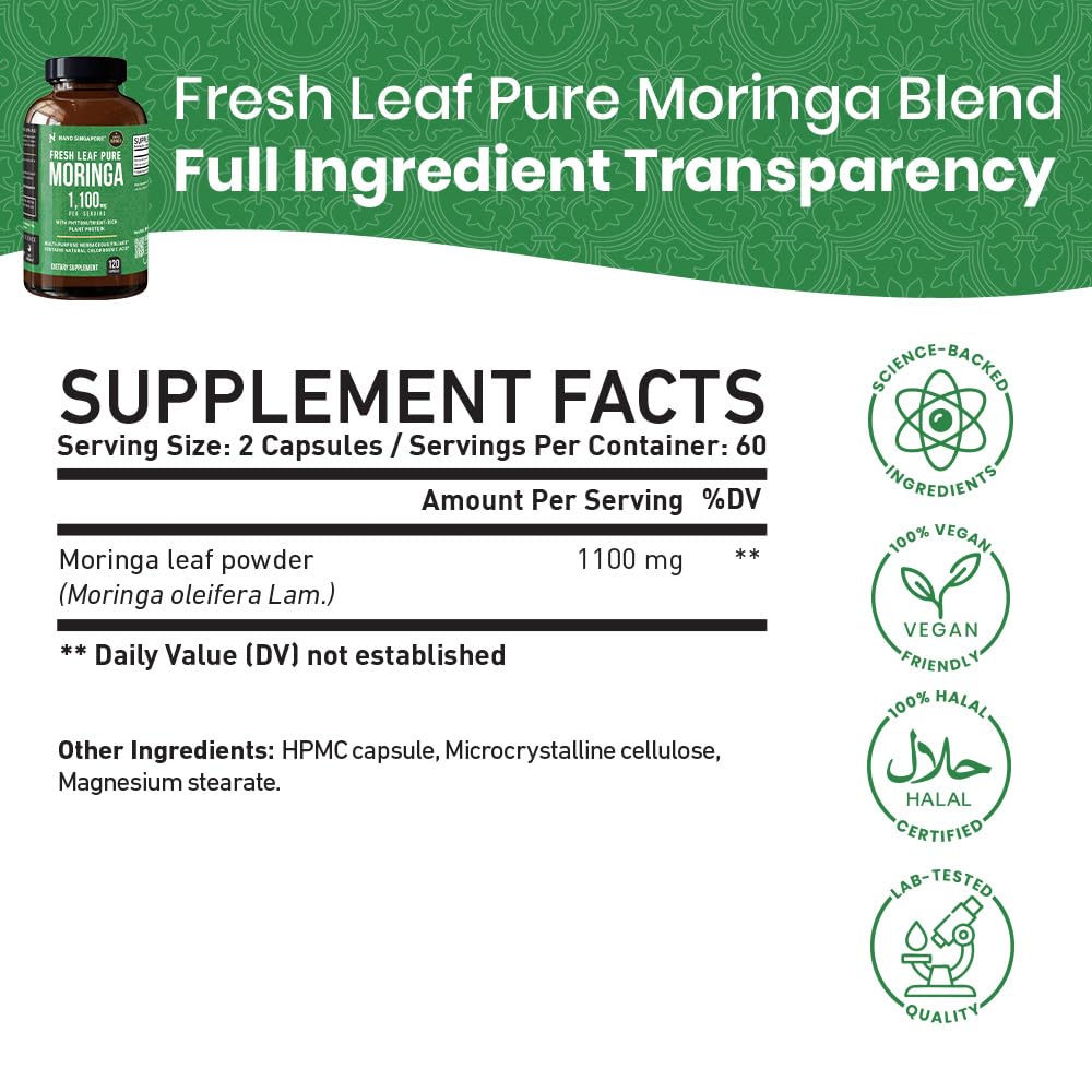 Moringa capsules for healthy living