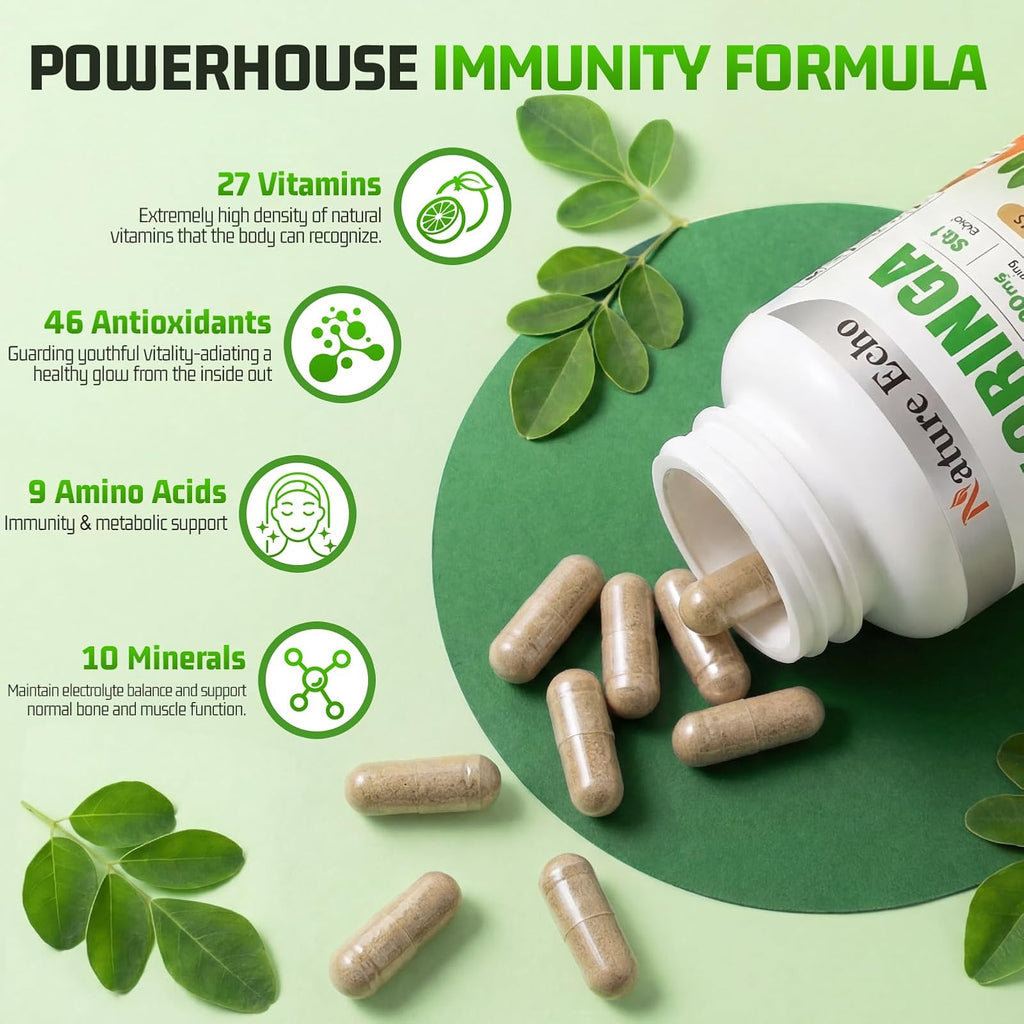 Moringa capsules for immune support