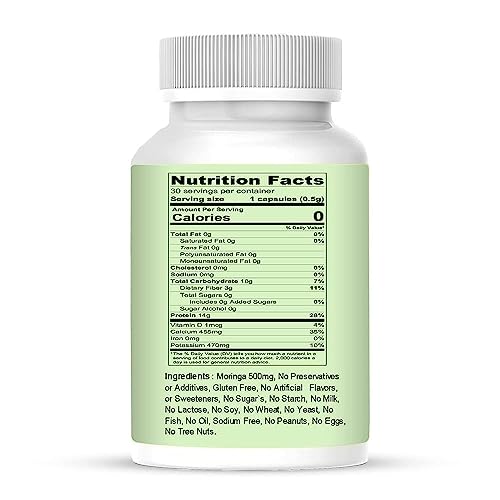 Moringa capsules for immune support