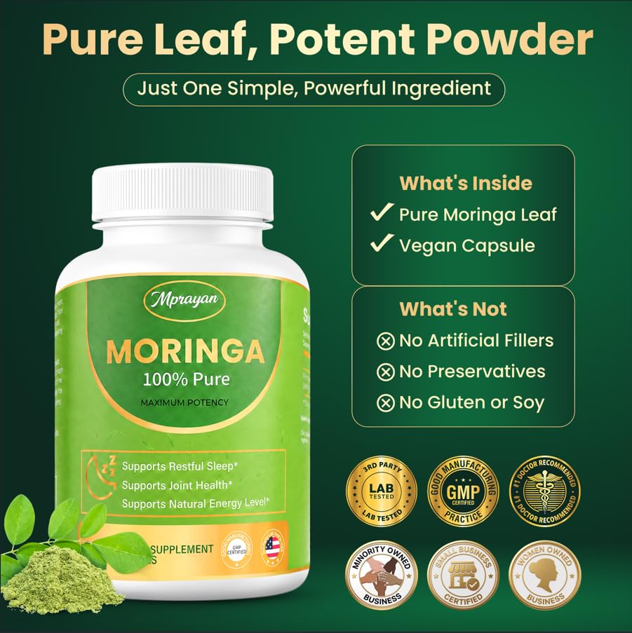 Moringa capsules for immune support