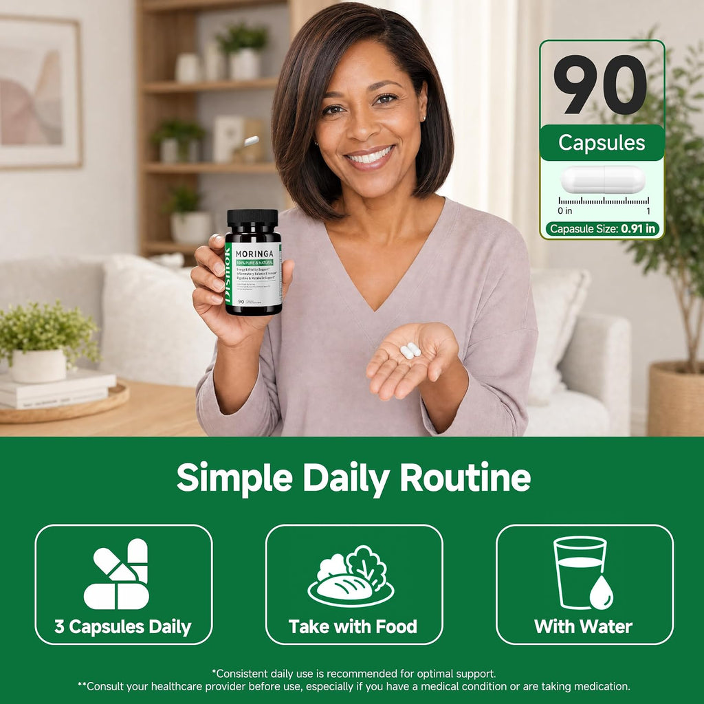 Moringa capsules for immune support