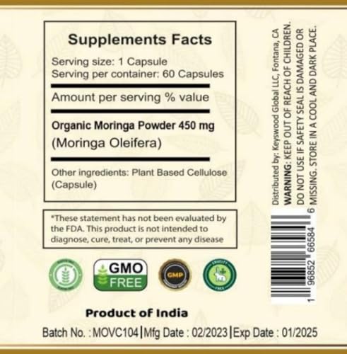 moringa capsules for natural energy