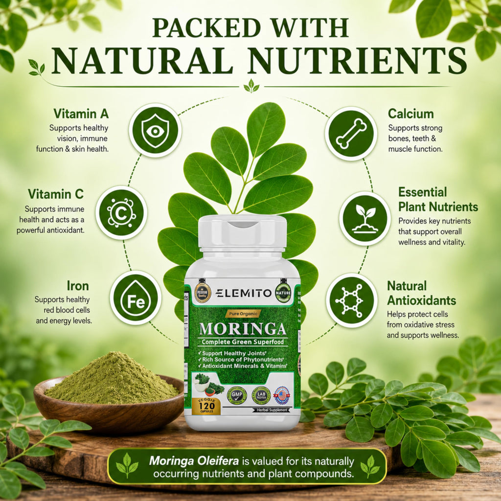 Moringa capsules for nutritional boost