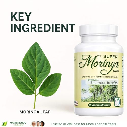 Moringa capsules for overall health benefits