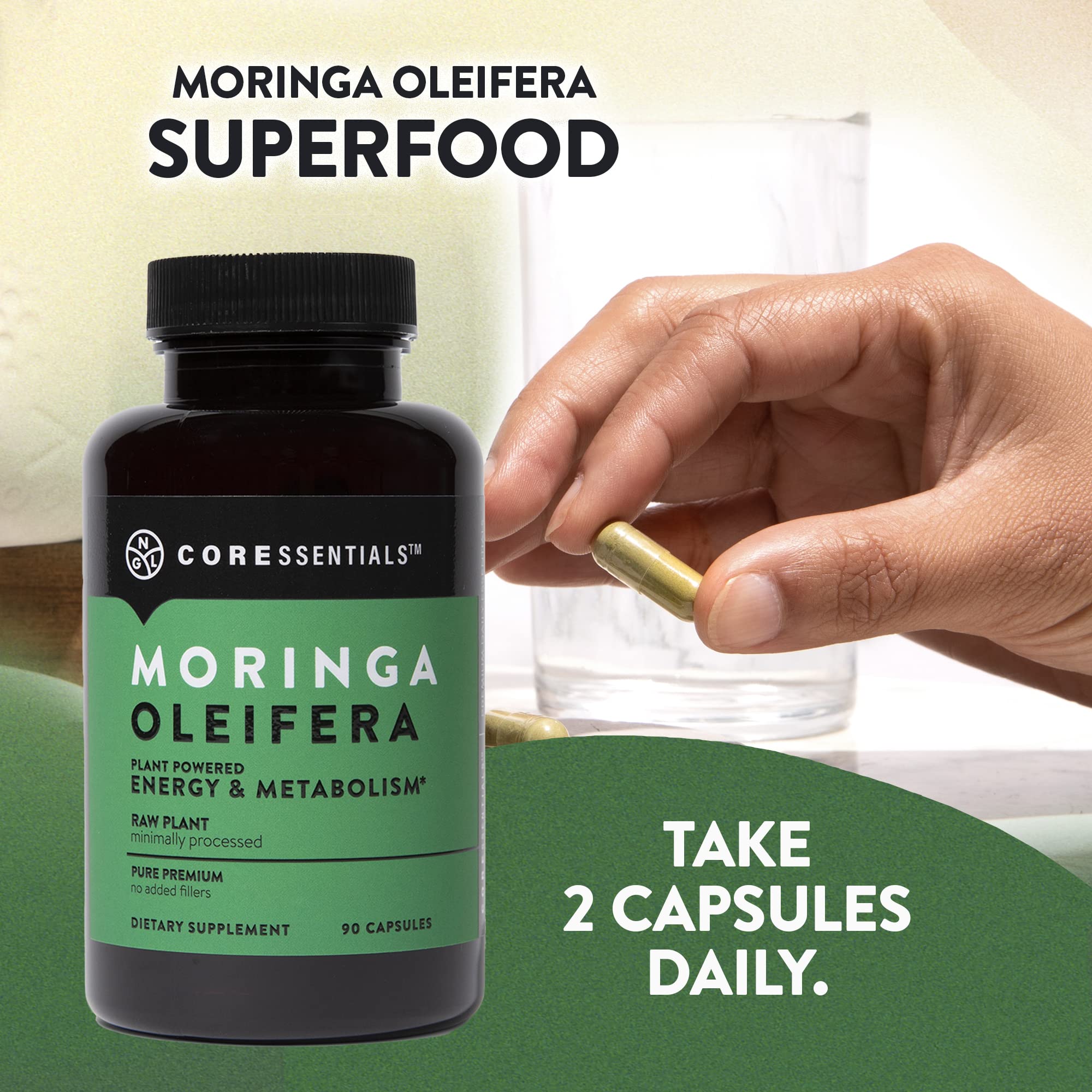 Moringa capsules for overall vitality
