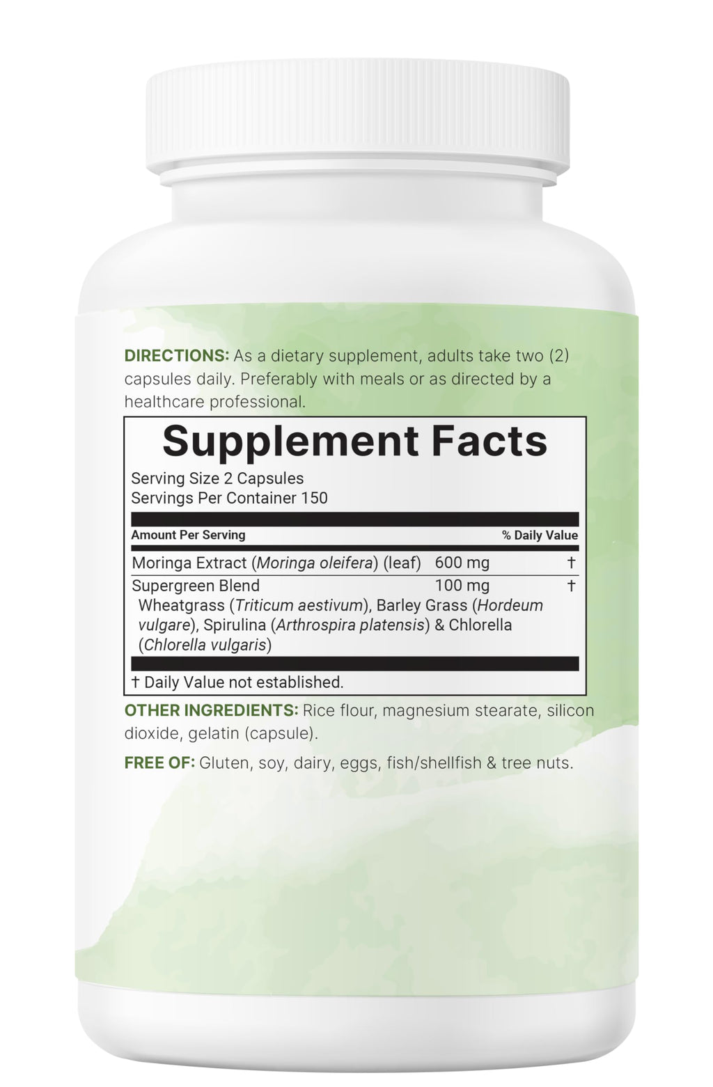 Moringa capsules for overall vitality