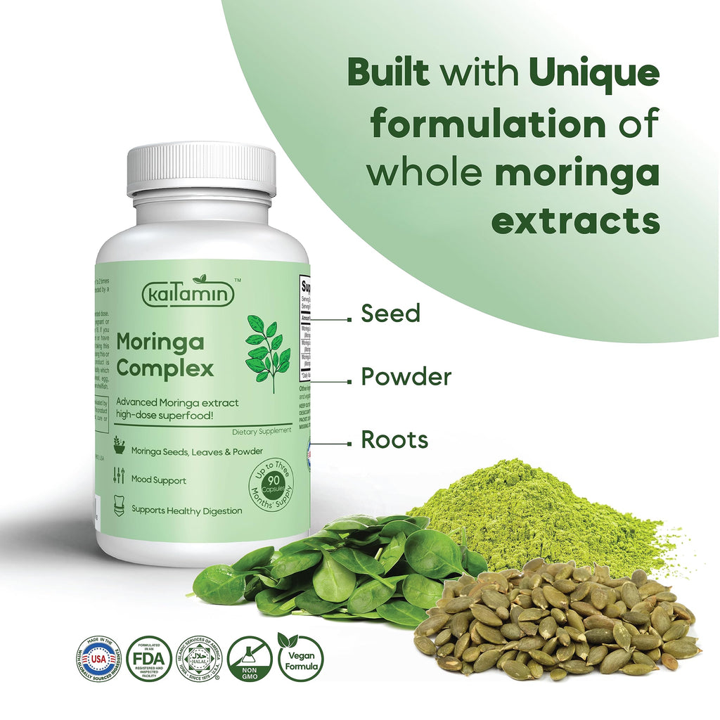 Moringa capsules for overall wellness