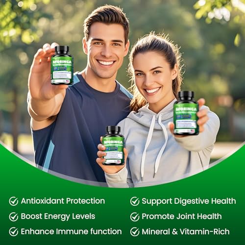 Moringa capsules for overall wellness