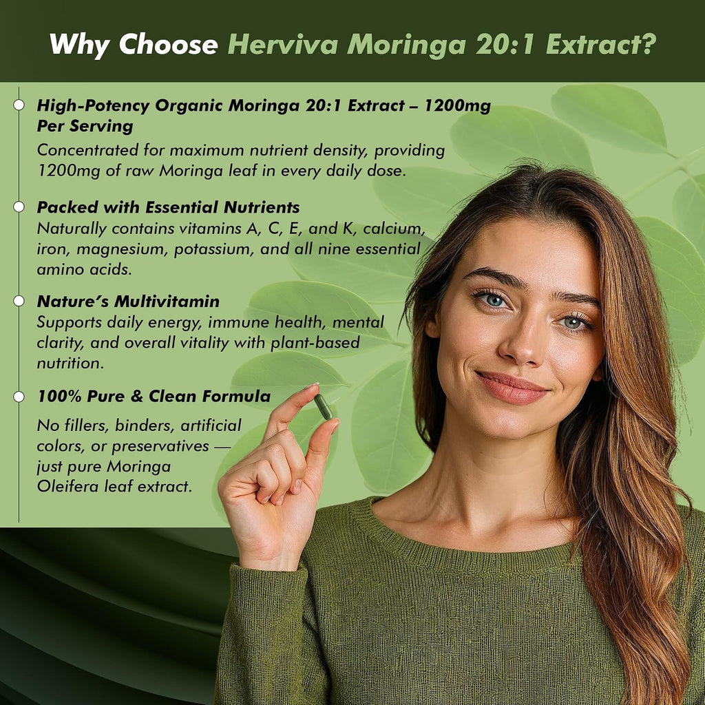 Moringa capsules for wellness
