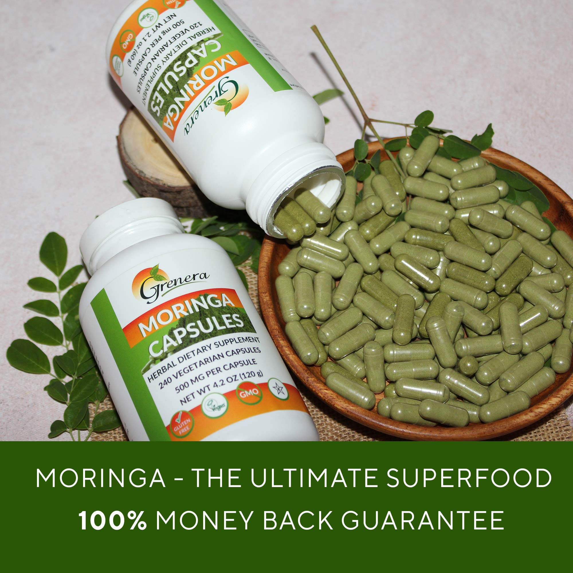 moringa capsules rich in nutrients