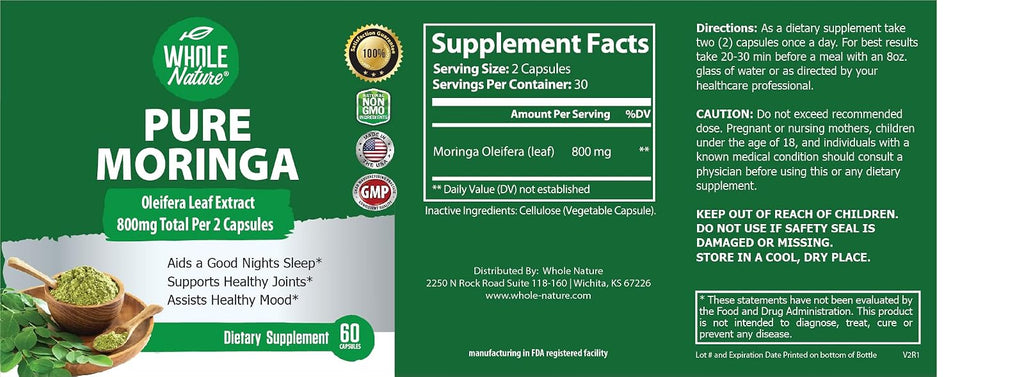 Moringa capsules support digestive health