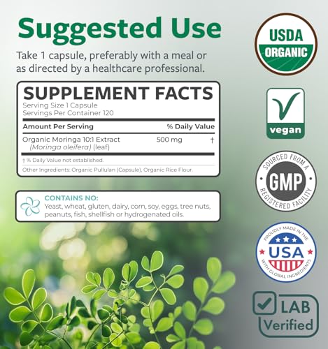 Moringa capsules support immune health