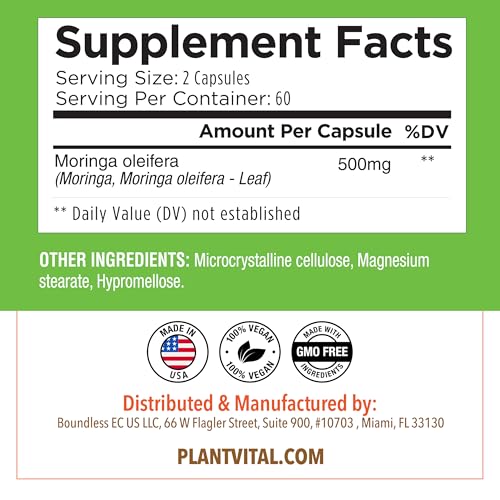 moringa capsules to enhance vitality