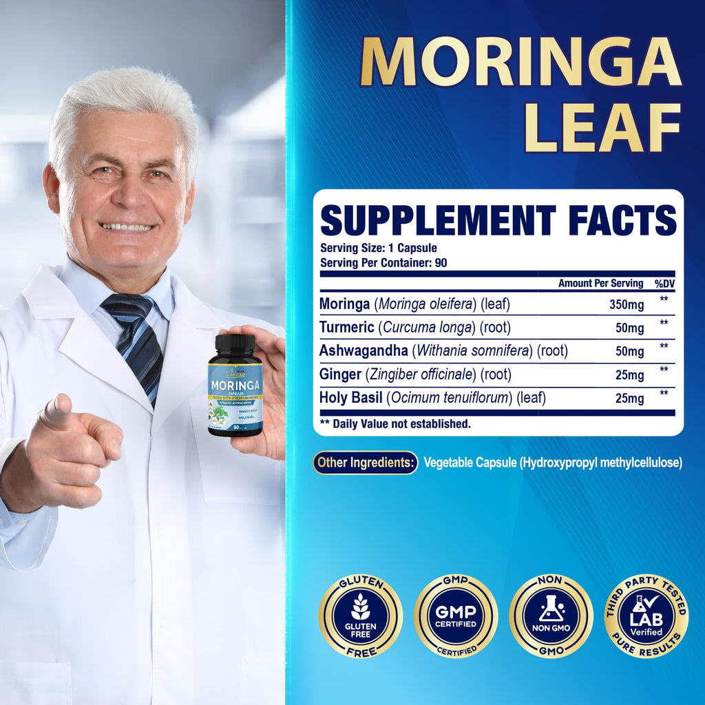 Moringa capsules with Ashwagandha