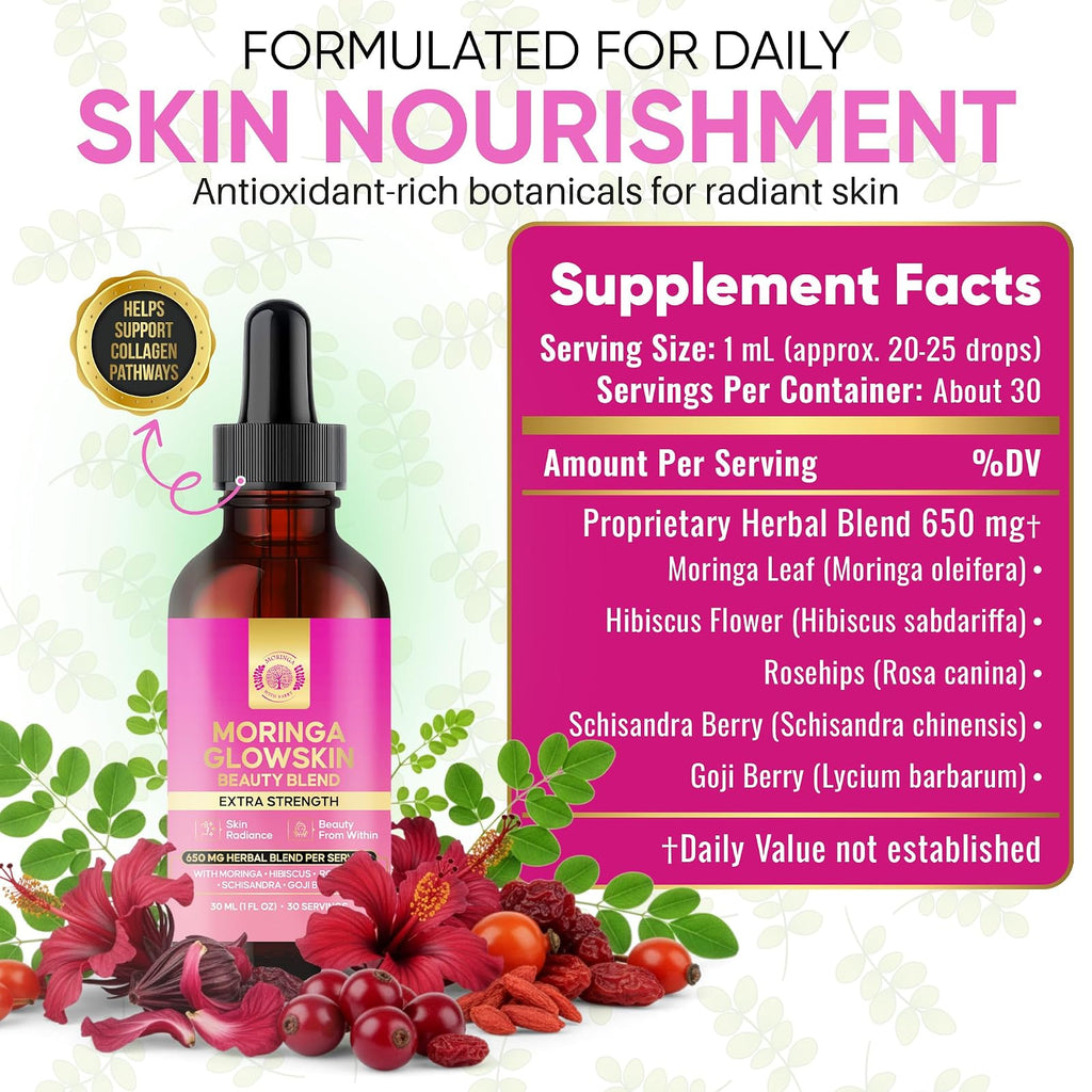 Moringa drops for beauty