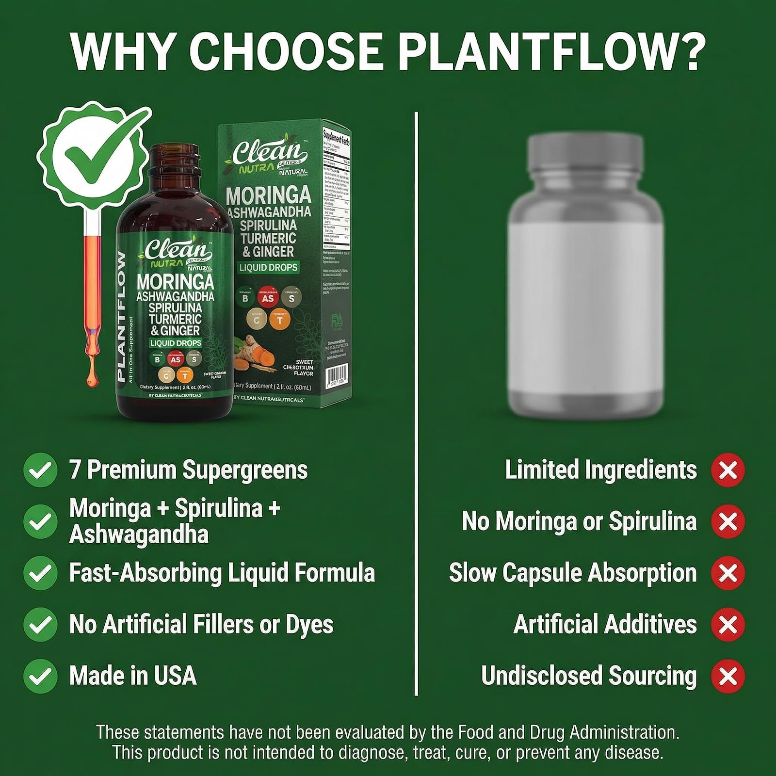 Moringa drops for daily nutrition