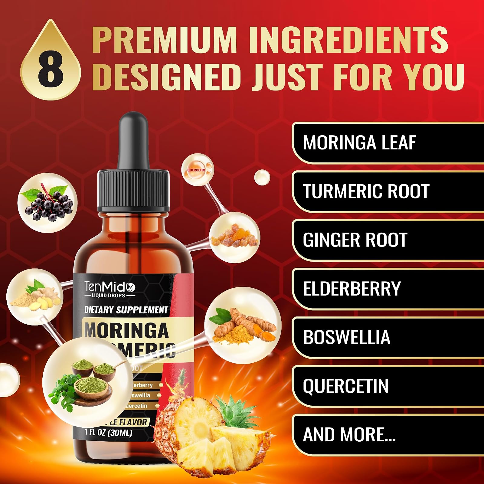 Moringa drops for immune support