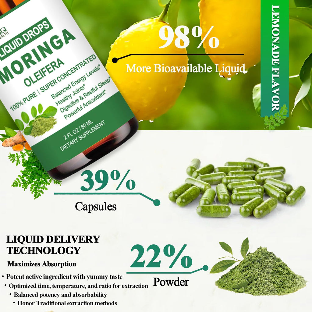 moringa drops rich in nutrients