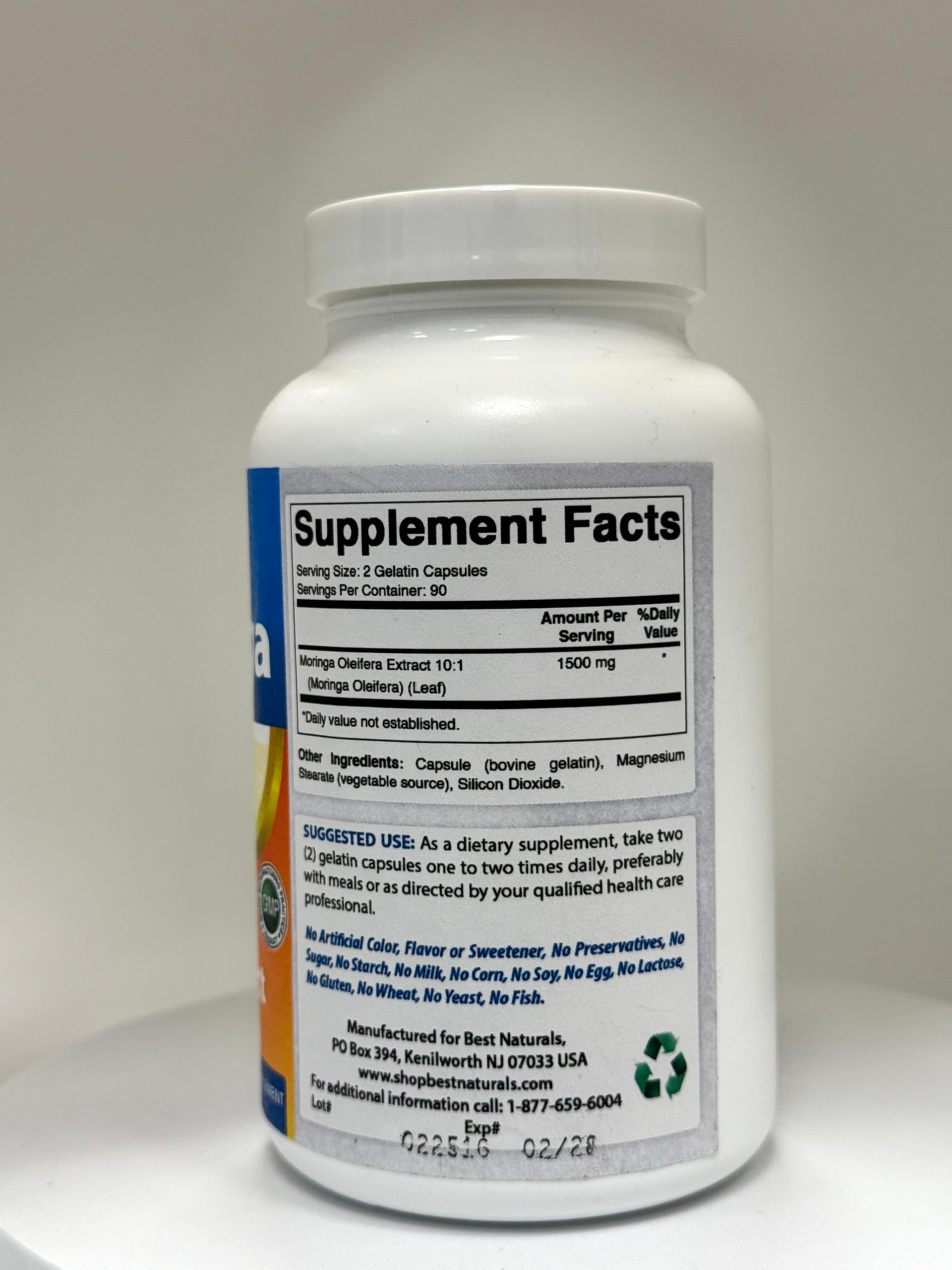 Moringa extract for balanced nutrition