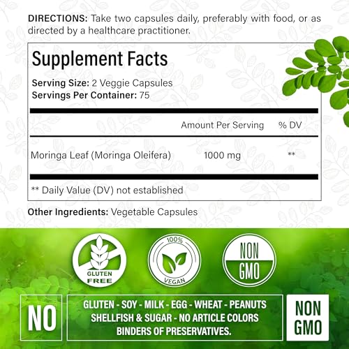 Moringa for enhanced nutrient absorption