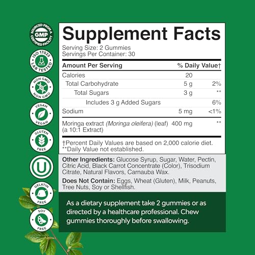 moringa gummies for enhanced focus and clarity
