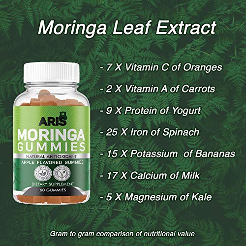 Moringa gummies with essential vitamins