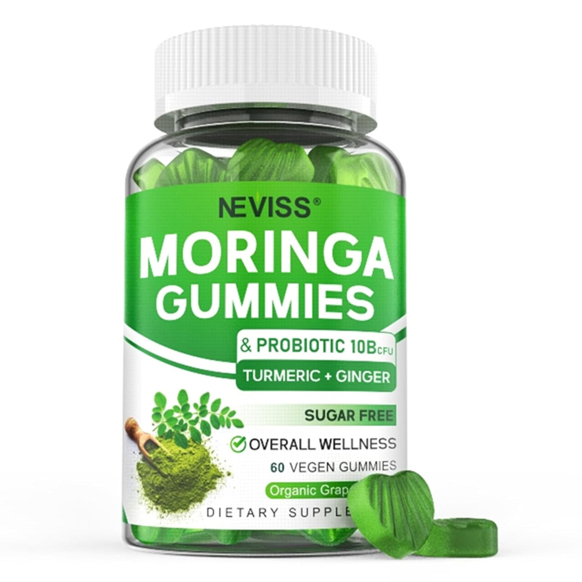 Moringa gummies with probiotics