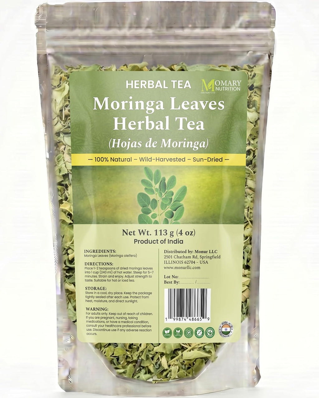 Moringa herbal infusion for wellness