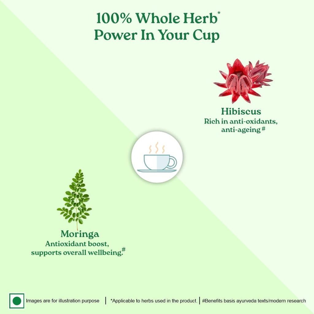 Moringa hibiscus tea for relaxation
