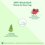 Moringa hibiscus tea for relaxation