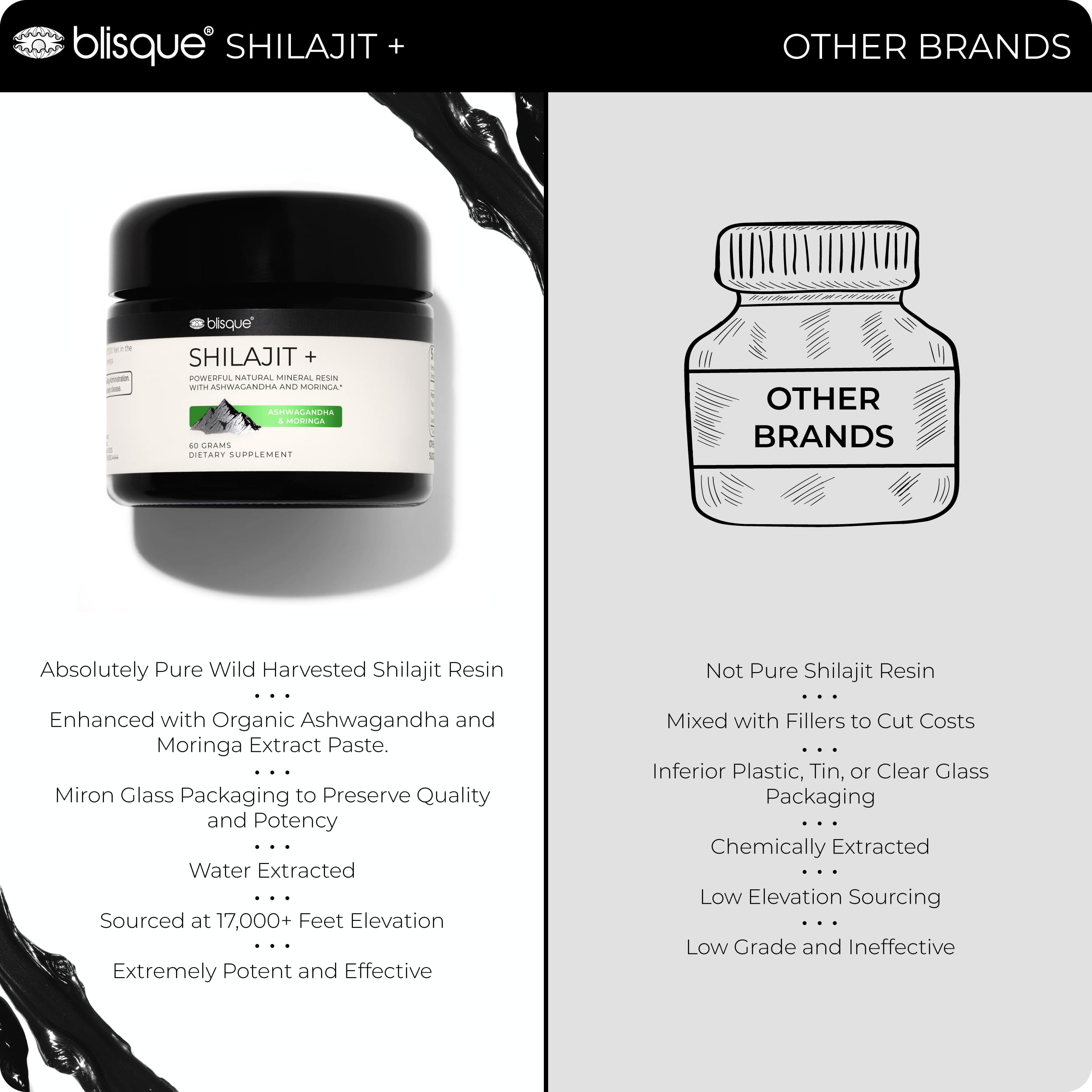 Moringa infused shilajit for health