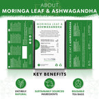 Moringa leaf and ashwagandha tea
