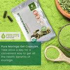 Moringa leaf capsules for balanced diet