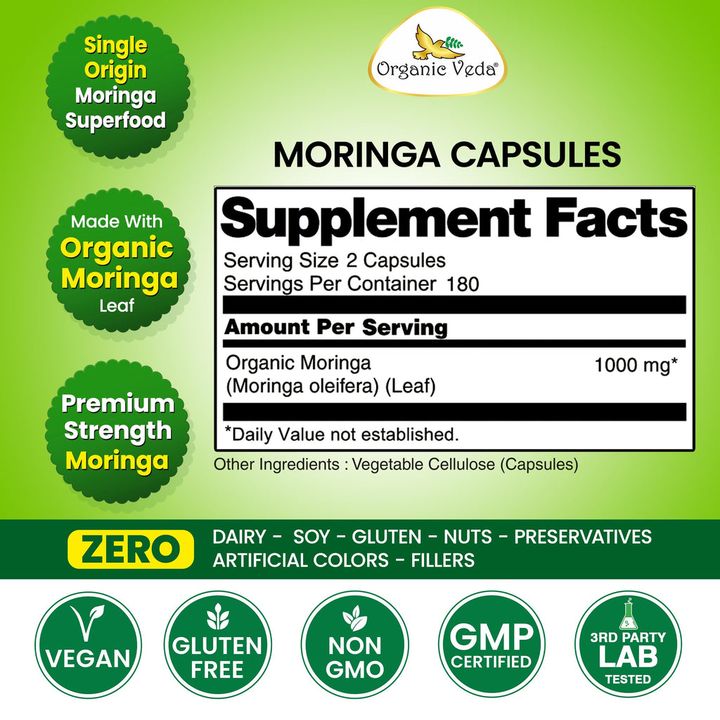 moringa leaf capsules for overall wellness