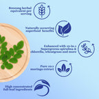 Moringa leaf drops for energy boost