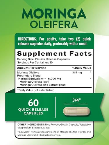 Moringa leaf extract for energy boost