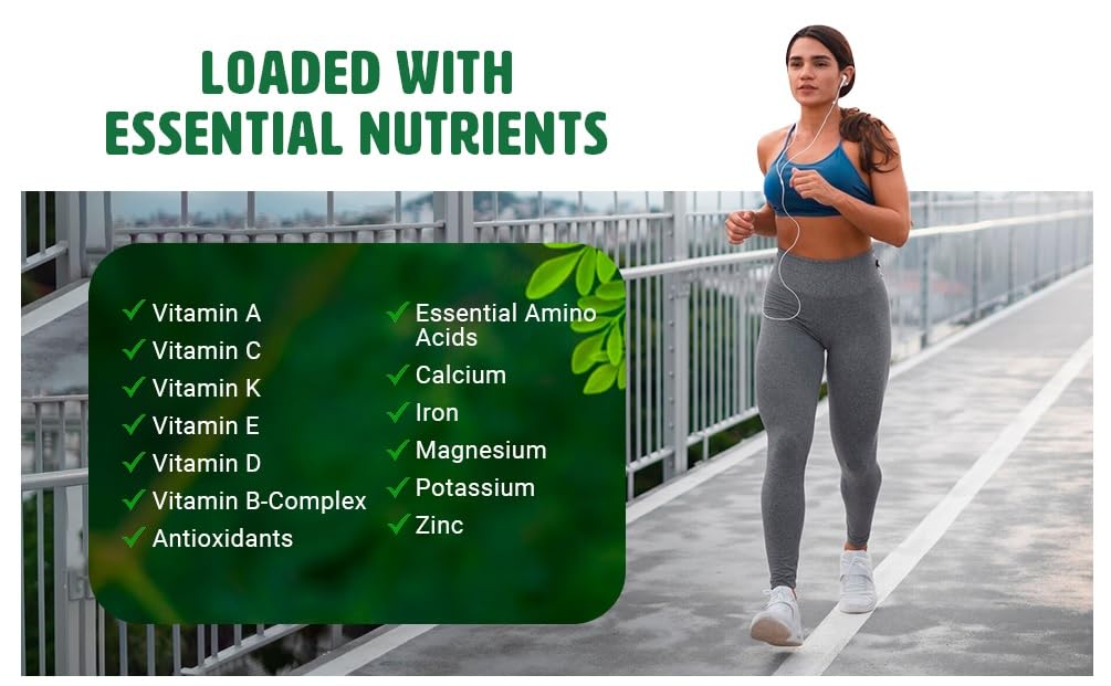 Moringa leaf extract for energy