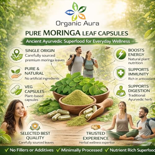 Moringa leaf extract for holistic wellness