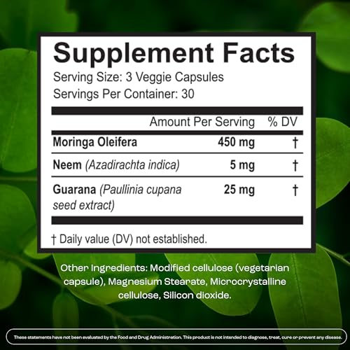 Moringa leaf for enhanced wellbeing