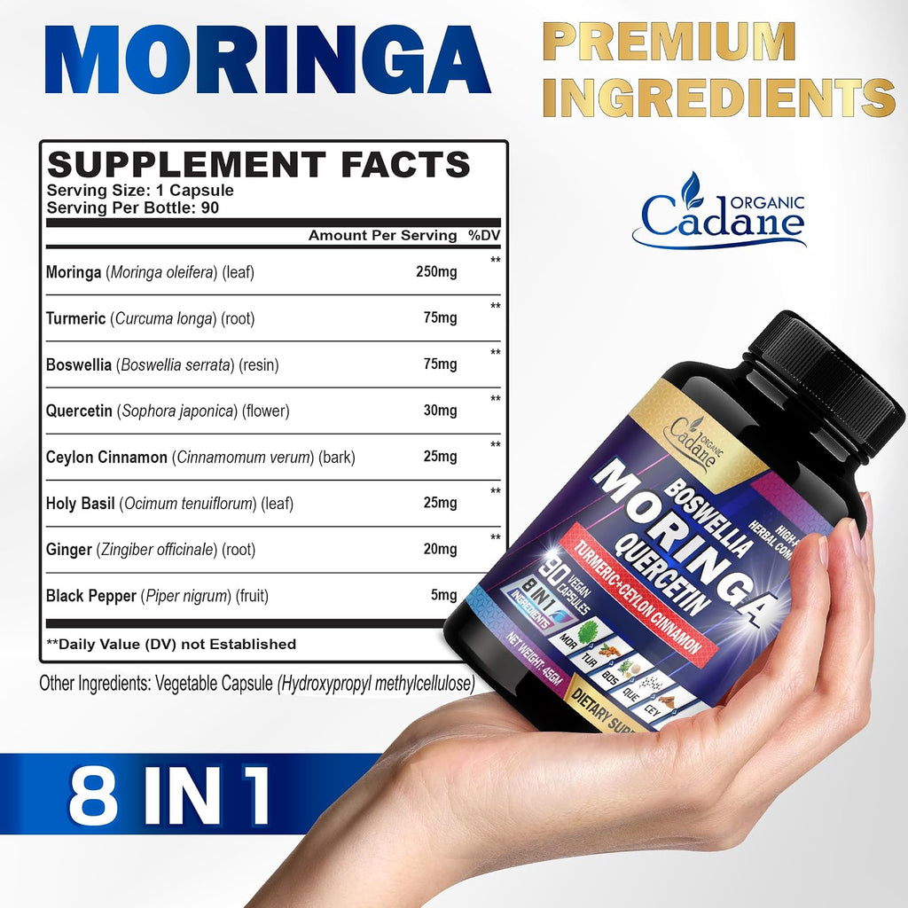 Moringa leaf health benefits capsules