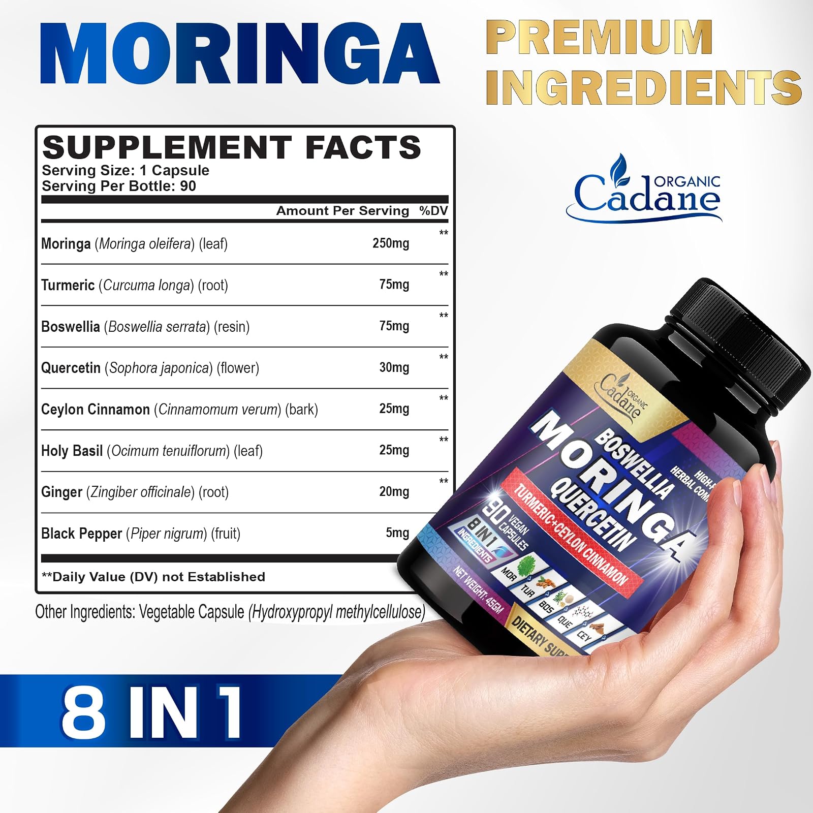 Moringa leaf health benefits capsules