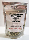 Moringa leaf powder capsules