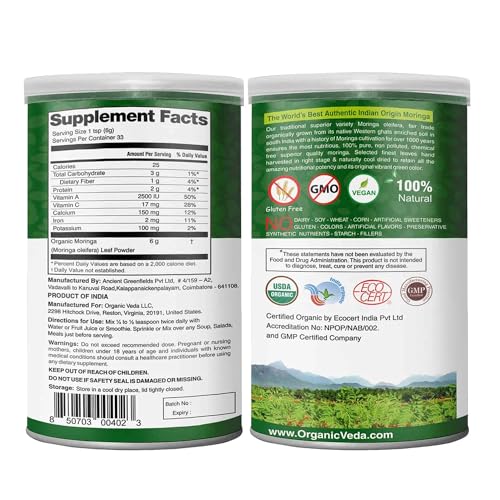 Moringa leaf powder for energy boost