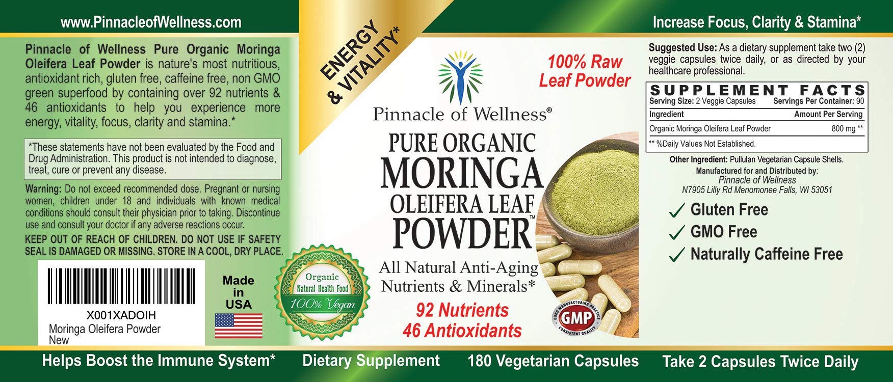 moringa leaf powder for overall health