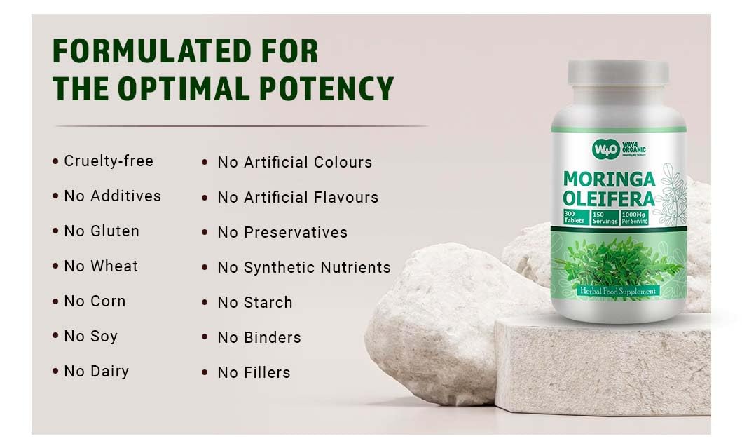 Moringa leaf powder for overall wellness