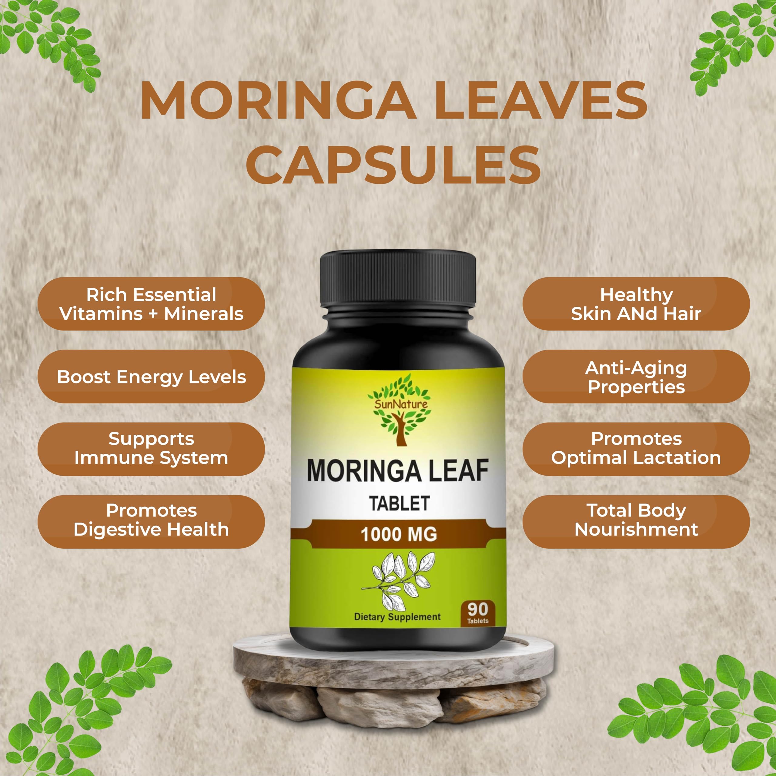 Moringa leaf tablets for enhanced physical performance
